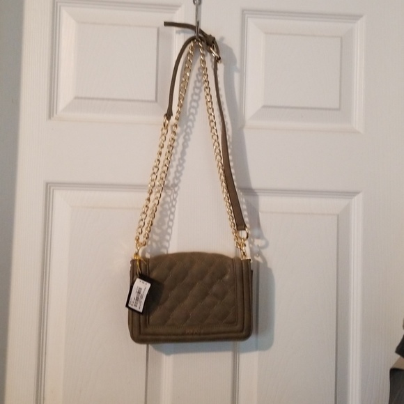 bebe | Bags | Bebe Leather Army Green Sm Shoulder Bag Nwt | Poshmark